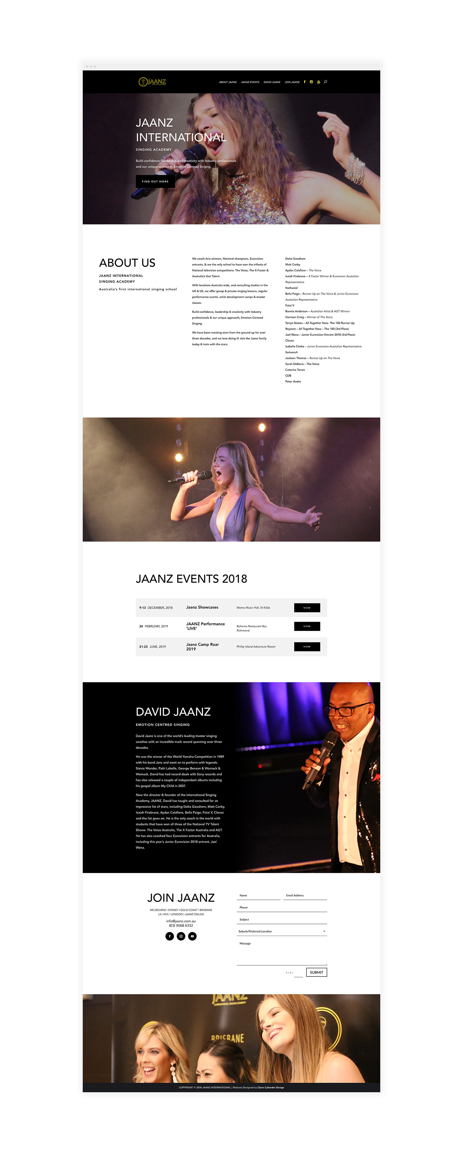 JAANZ INTERNATIONAL | Claire Callander Design